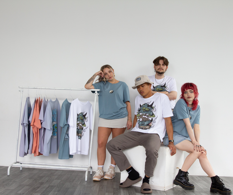 Clouded Label - sustainable unisex graphic tees, hoodies and tote bags